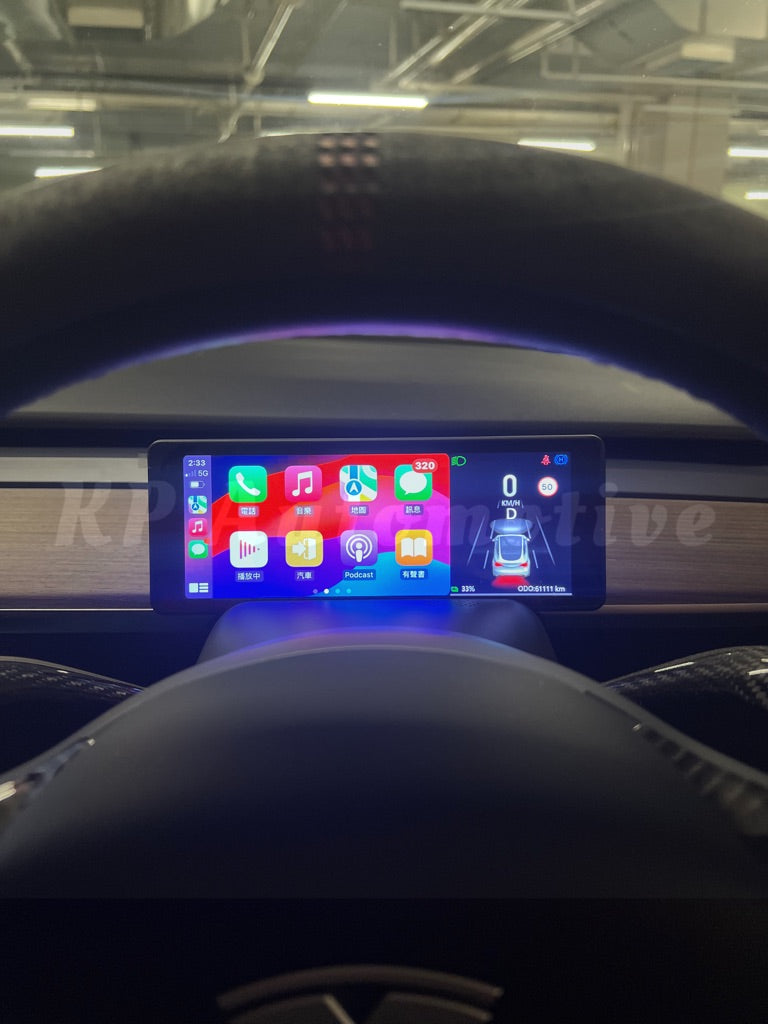 T6 CarPlay Steering Wheel Touchscreen Display for Tesla Model 3/Y with ...