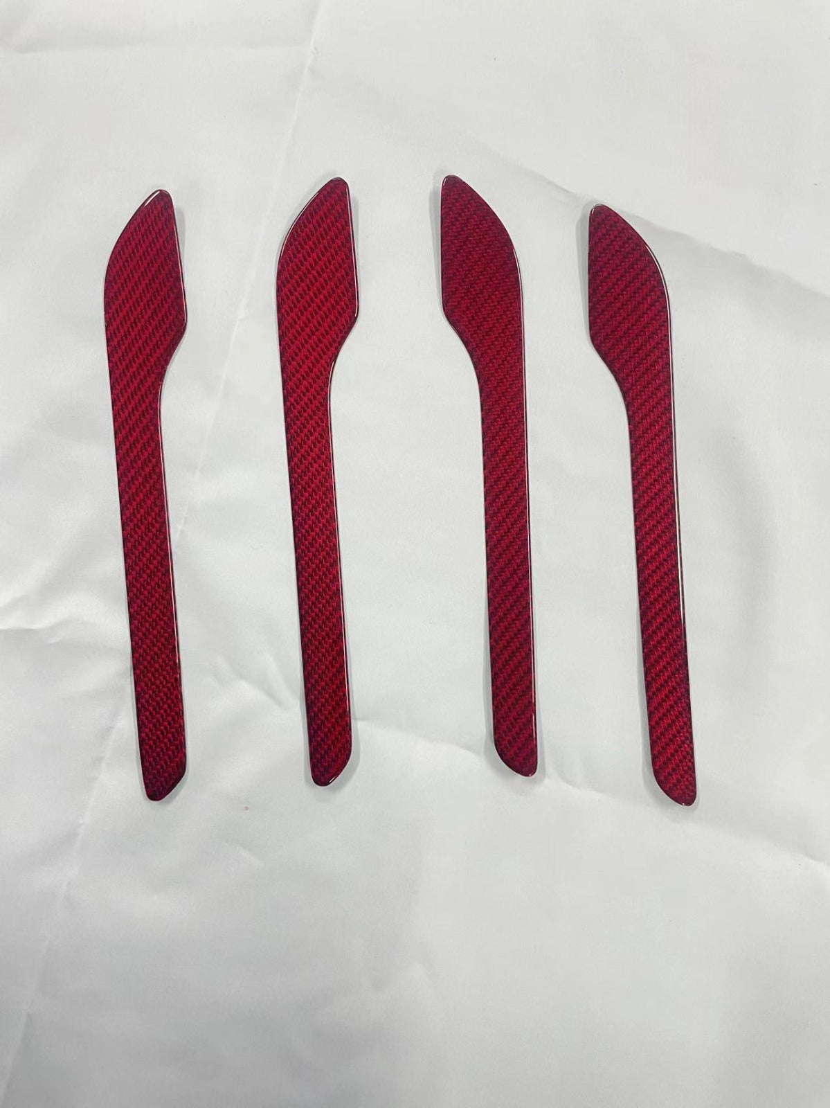 Model 3/Y Dry Carbon Door Handle Cover (Red Gloss Carbon Fiber) – KP ...